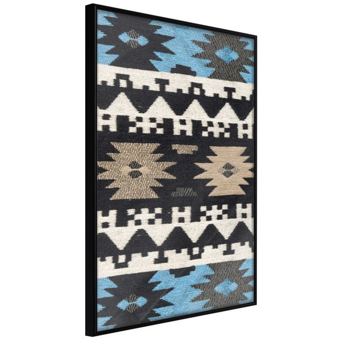 Affiche Murale Encadrée "Tribal Patterns" 40 x 60 cm Noir | Leroy Merlin