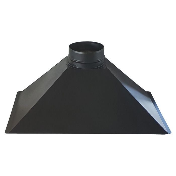 HÔTTE BARBECUE AVALOIR POUR CHEMINEE FOYER EN ACIER NOIR L 87 x P 48 x ...