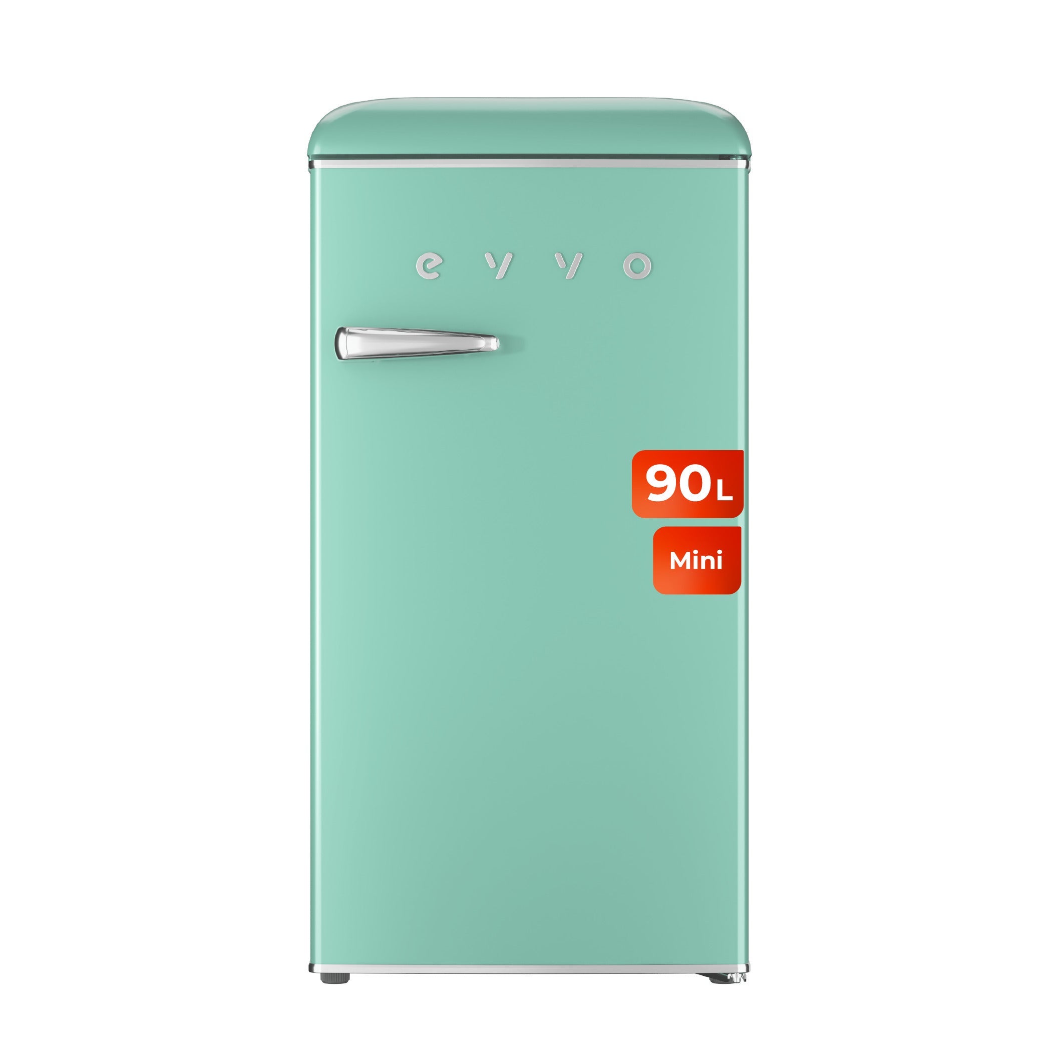 EVVO Mini-réfrigérateur F26 Retro Vert Aquarelle, 95 L, vintage, basse ...