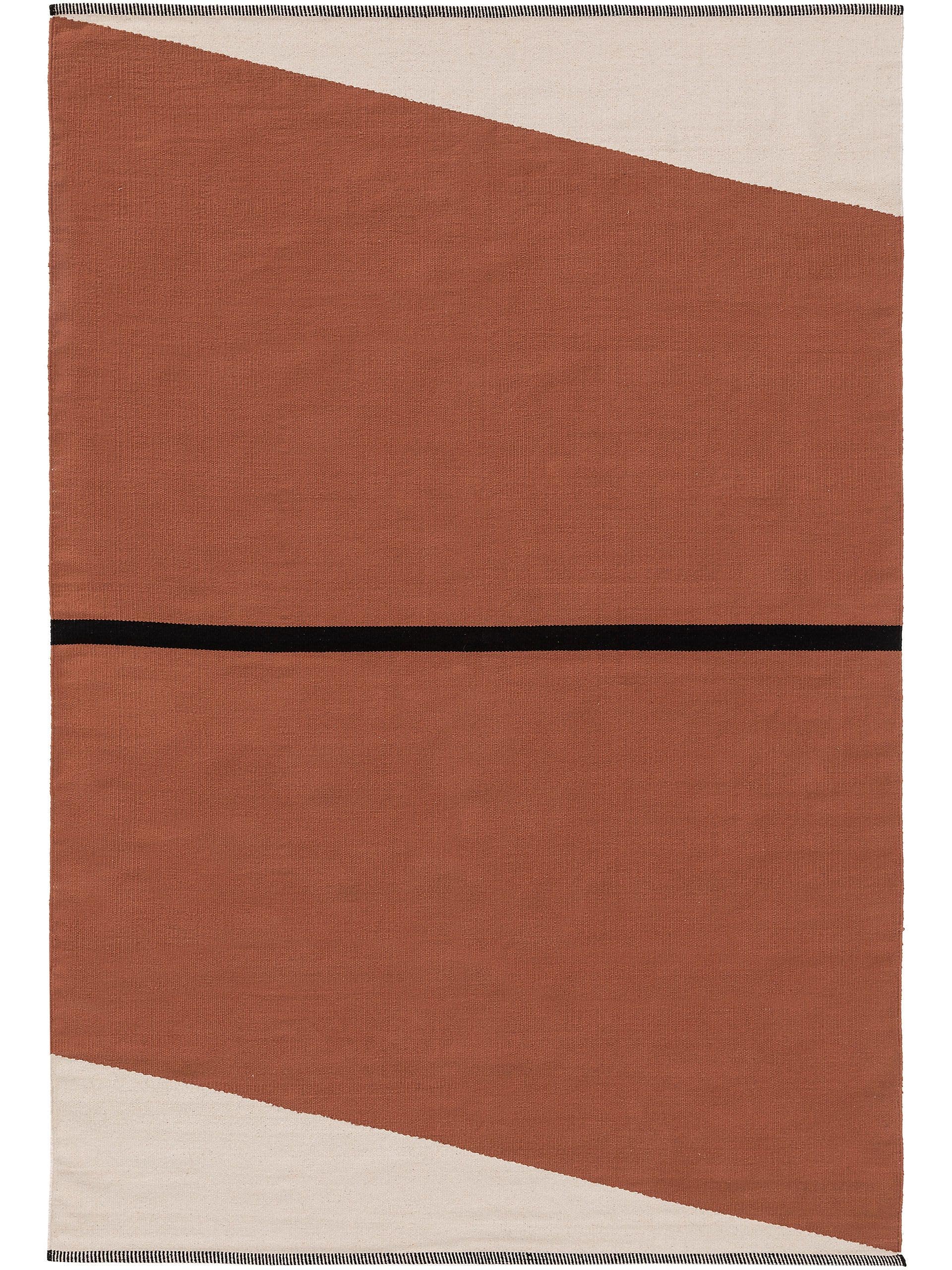 BENUTA - Tapis en coton Lenny terracotta 160x230 cm | Leroy Merlin