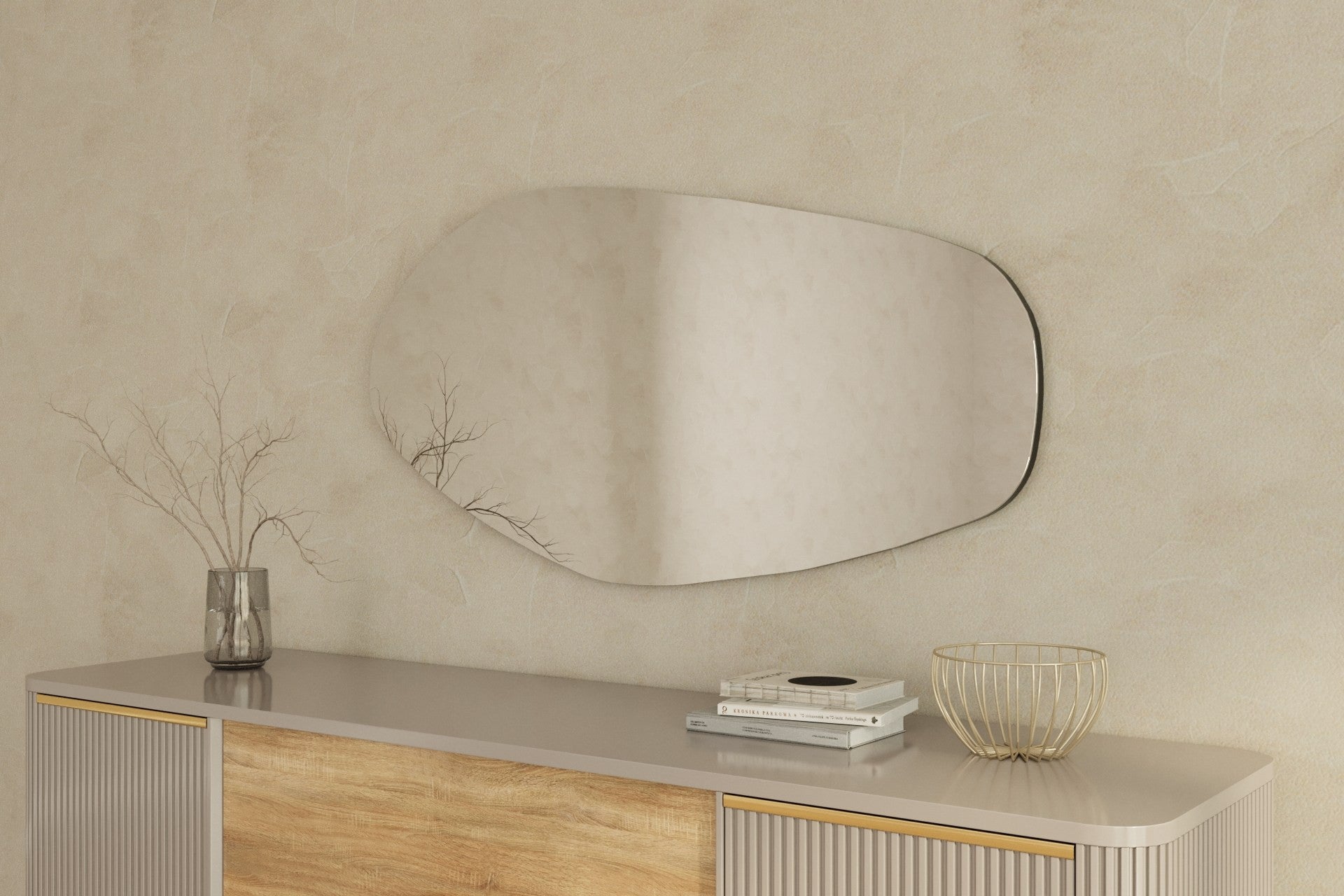 Espejo de madera "Bella" - 60 x 120 cm - Negro | Leroy Merlin