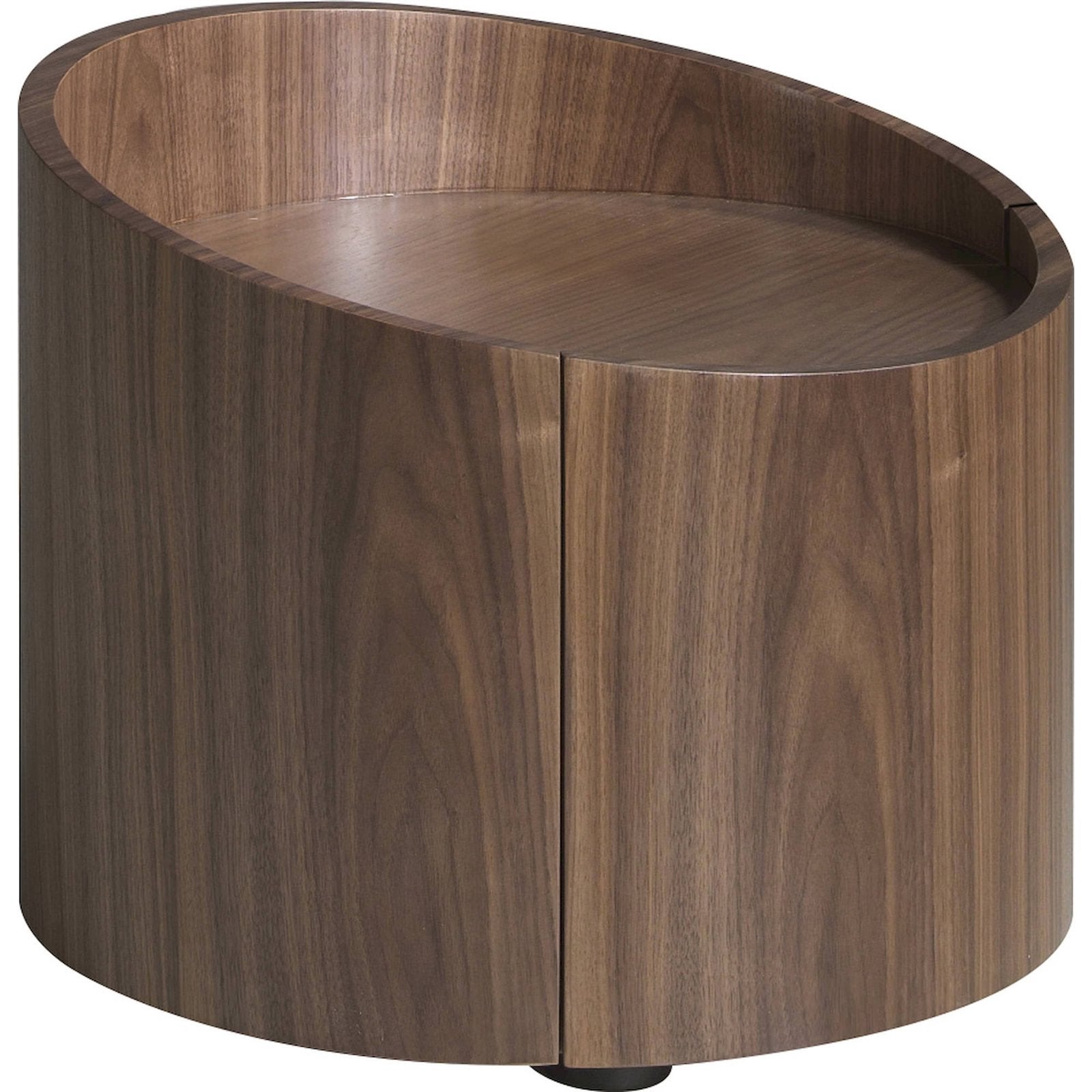 Table de chevet ronde Angel Cerda en noyer 53 x 53 x 44 cm Noyer ...