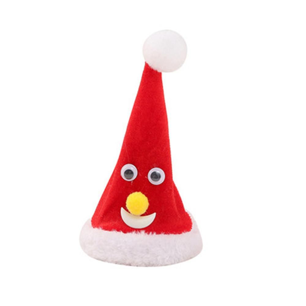 Bonnet de Noël électrique, chantant et dansant, avec tête mobile ...