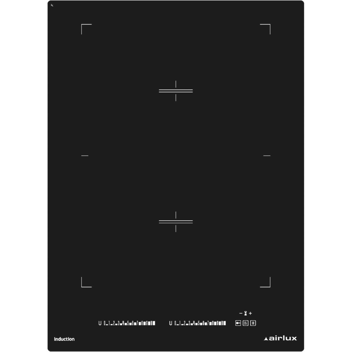 Domino induction AIRLUX ATI42BBK | Leroy Merlin