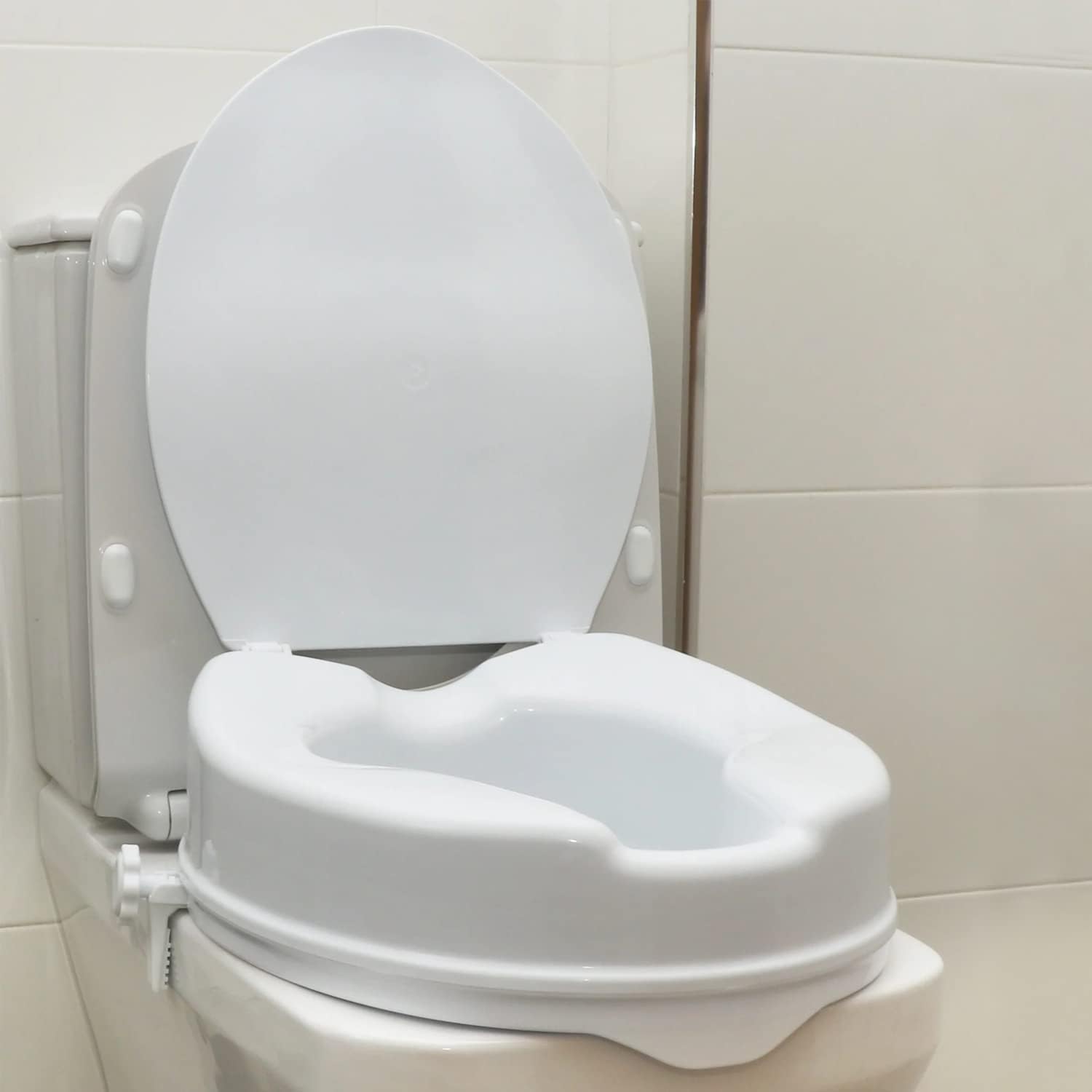 Elevador de WC con y sin Tapa | Resistente 223kg | Leroy Merlin