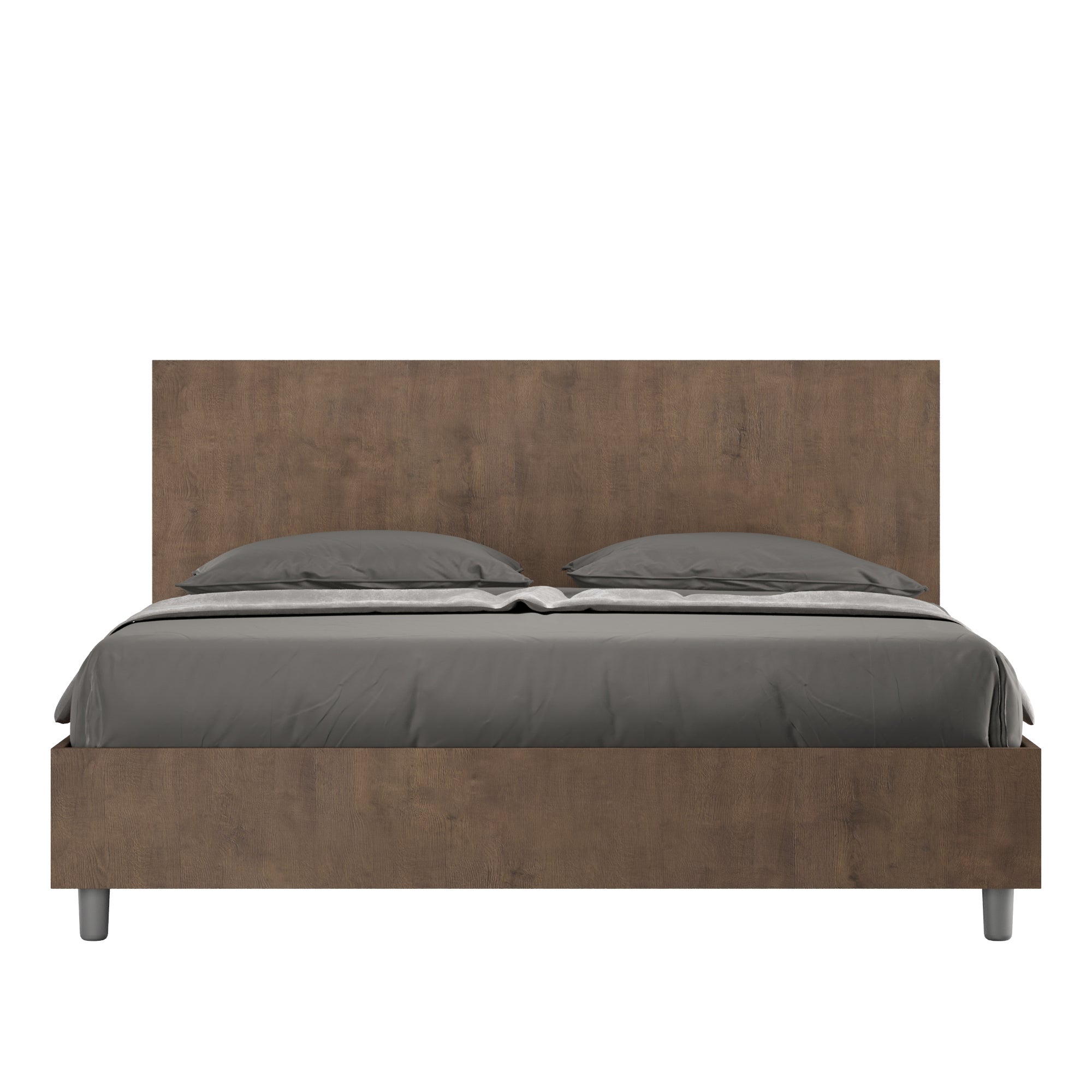Lit queen size coffre 160x200 noyer New Egos | Leroy Merlin