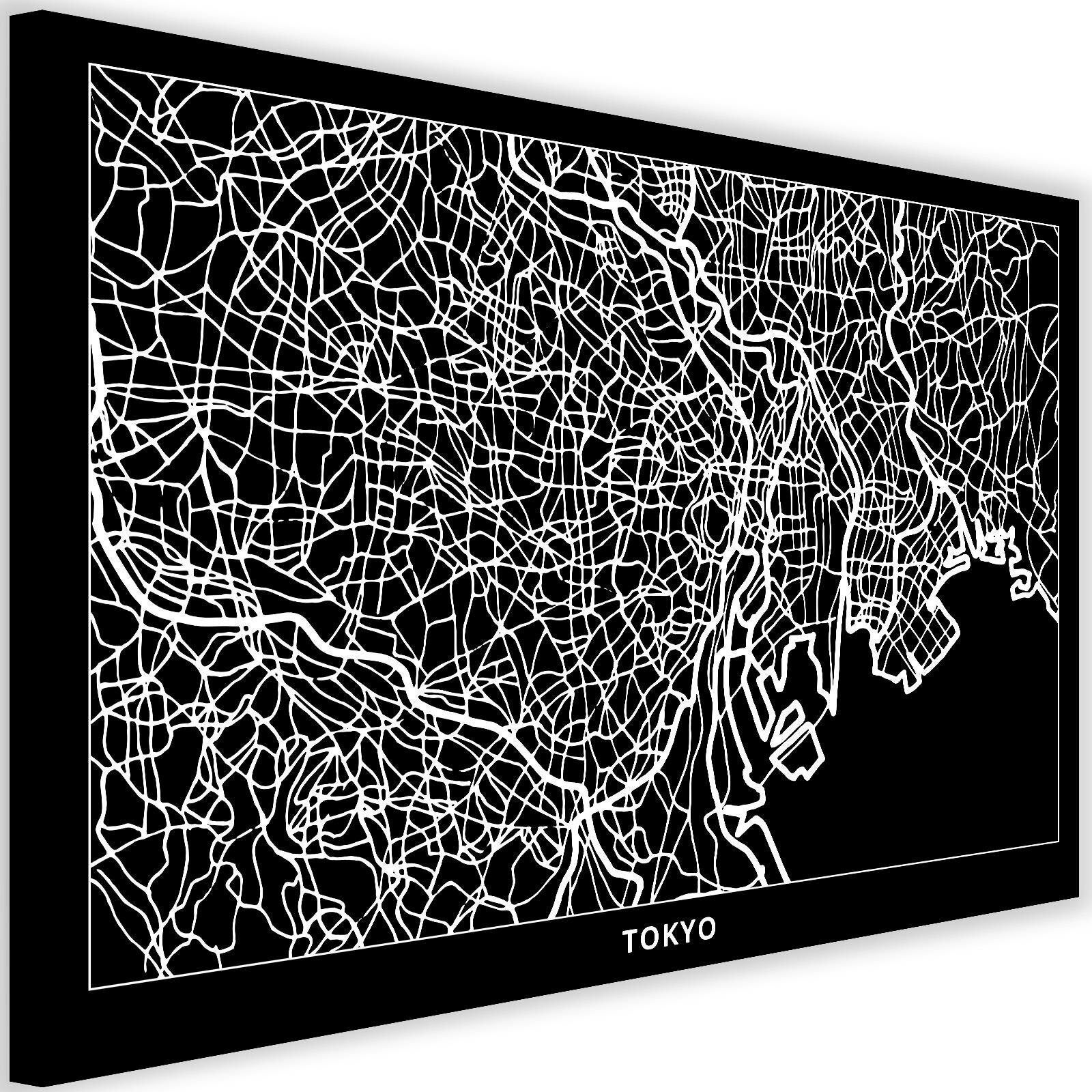 Obraz na płótnie, Tokio - plan miasta 60x40 - Leroy Merlin