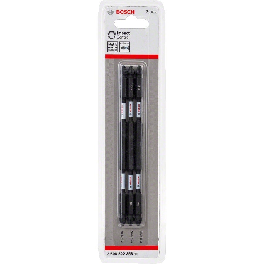 Bosch Professional - Kit 3 Embouts Vissage Impact Double Tête PH2-PH2 ...