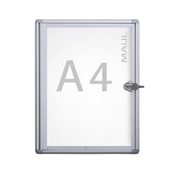Vitrine d'affichage 1xA4 L270xH351mm coins biseautés p.intérieur MAUL ...