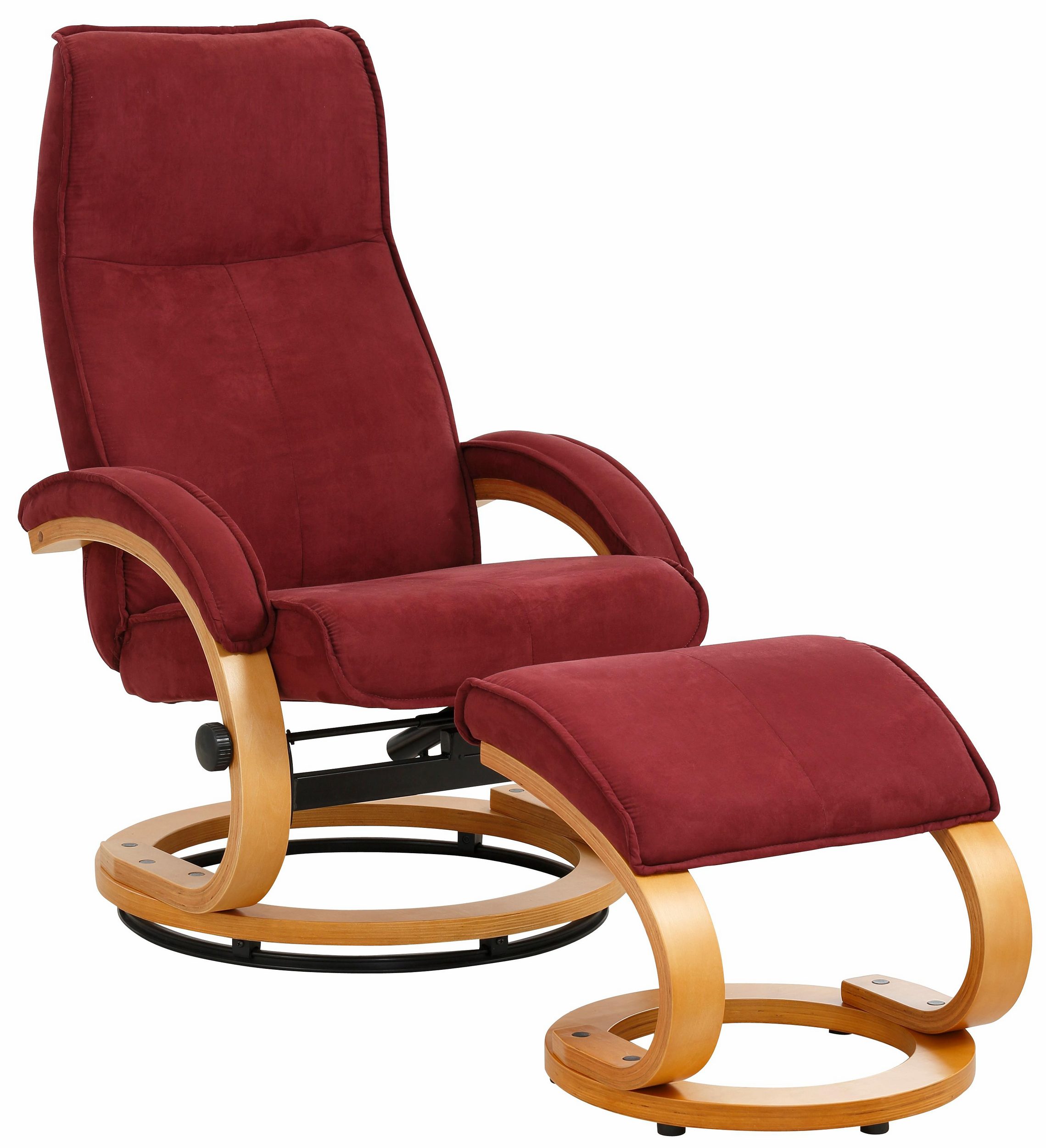 Paris|Sillón reclinable + taburete rojo | Leroy Merlin