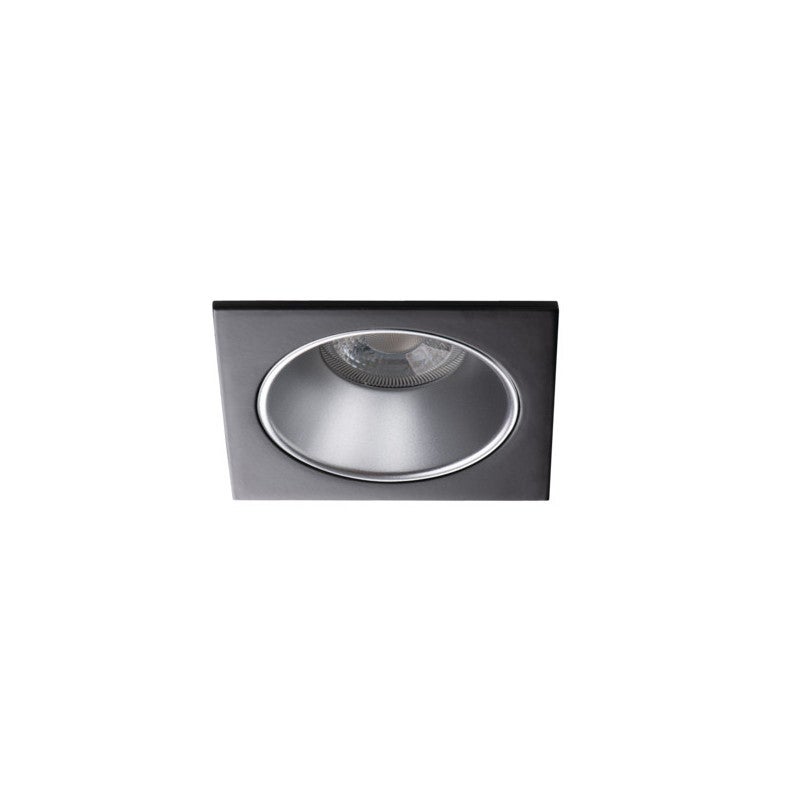 Support Spot Encastrable Plafond Gris Foncé 10W MR16/PAR16 88x88mm GU10 ...