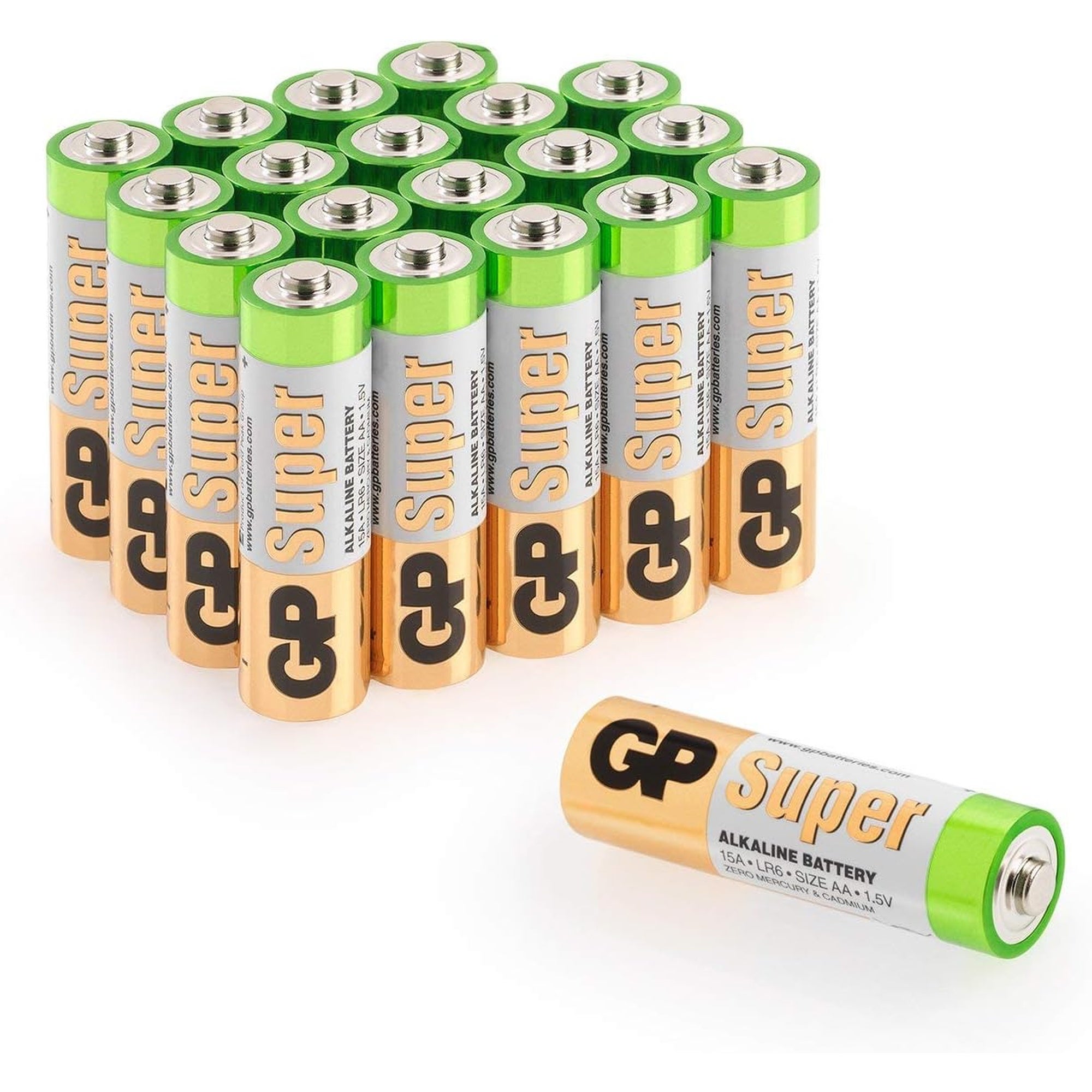 GP pack de 20 piles aa lr06 1,5vcapacité et durée de vie ...