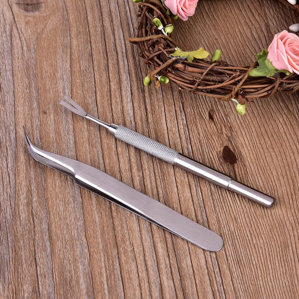 Kit de 2 piezas para quitar pelo de perros y mascotas, pinzas de acero ...