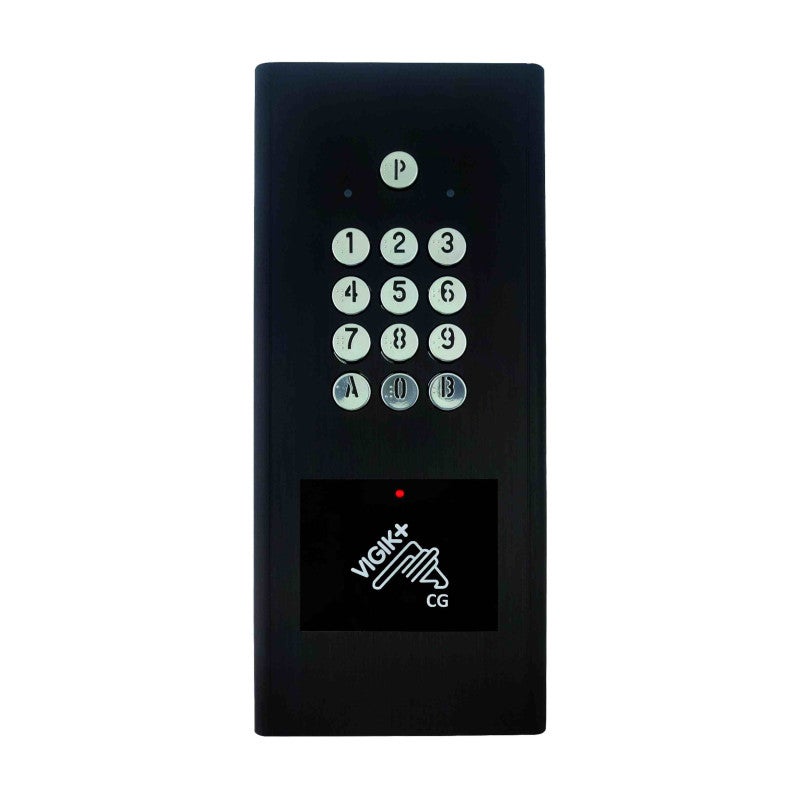 Clavier codé avec lecteur Vigik + intégré Aiphone - 12/24V - IP54 ...
