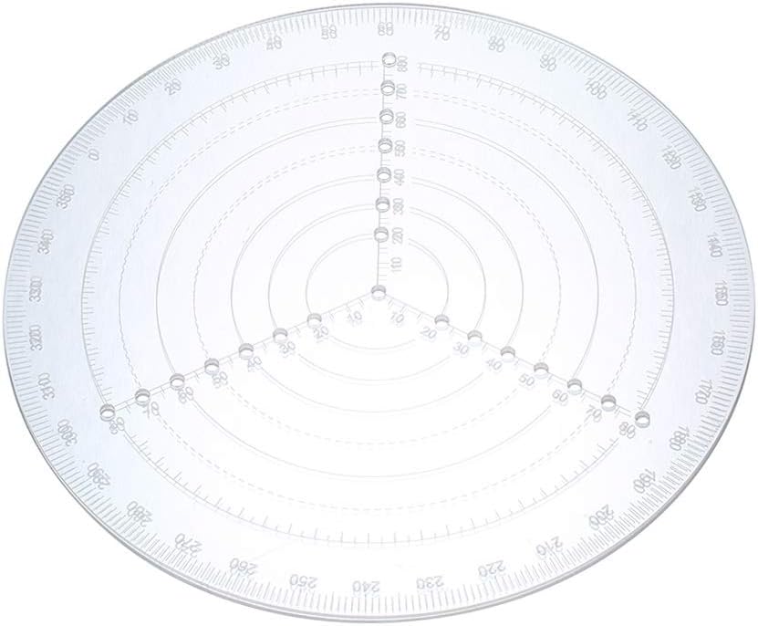 Compás central transparente para dibujar círculos, herramientas de ...