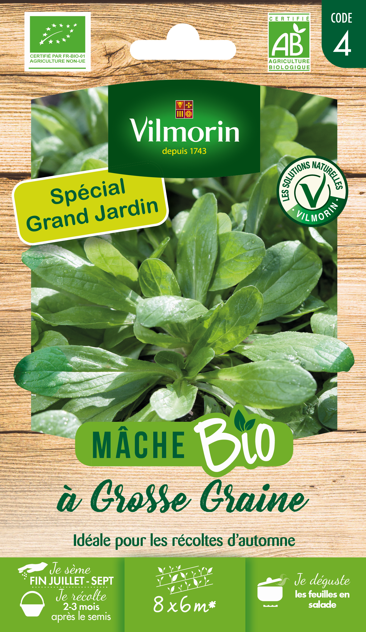 Mâche à Grosse Graine - BIO - Grand Modèle | Leroy Merlin