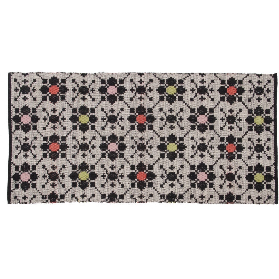 Tapis design en polyester Multicolore 60x200 PERTH | Leroy Merlin