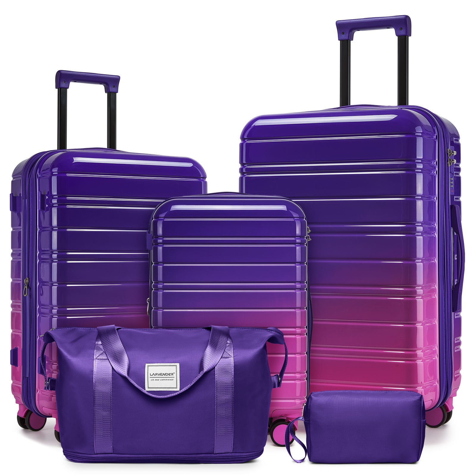 Ensemble de bagages cinq pièces, comprenant un sac de voyage, une ...