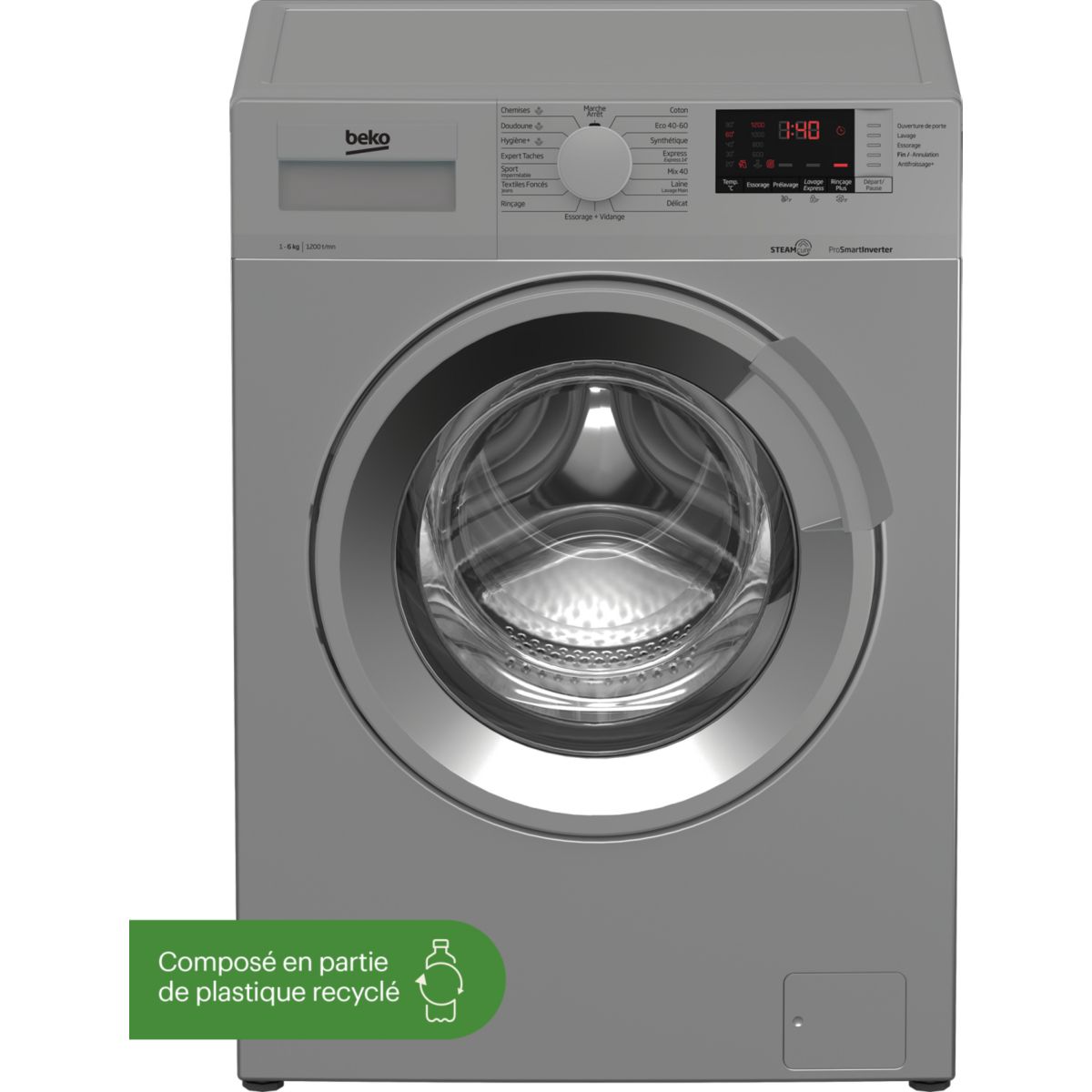 Lave linge compact BEKO WUE6612S1S | Leroy Merlin