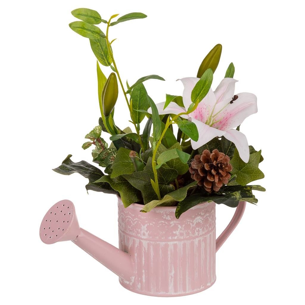 Maceta con flor artificial 27x16x34 | Leroy Merlin