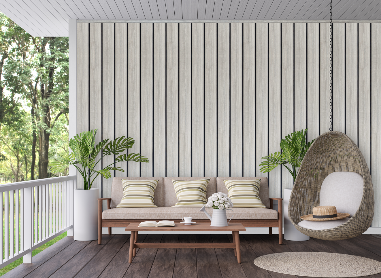 Fachada Premium "X-WOOD" Linea Clic color Roble Blanquinoso (1 paquete ...