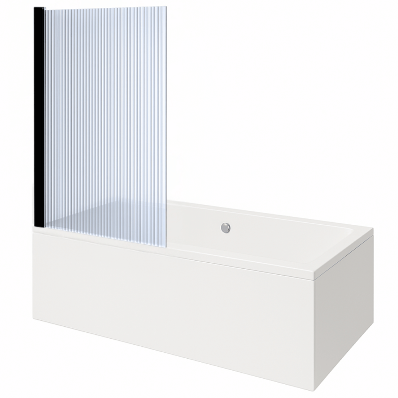 Baignoire rectangulaire VITRA Neon 180x80cm + Pare bain gauche AURYS ...