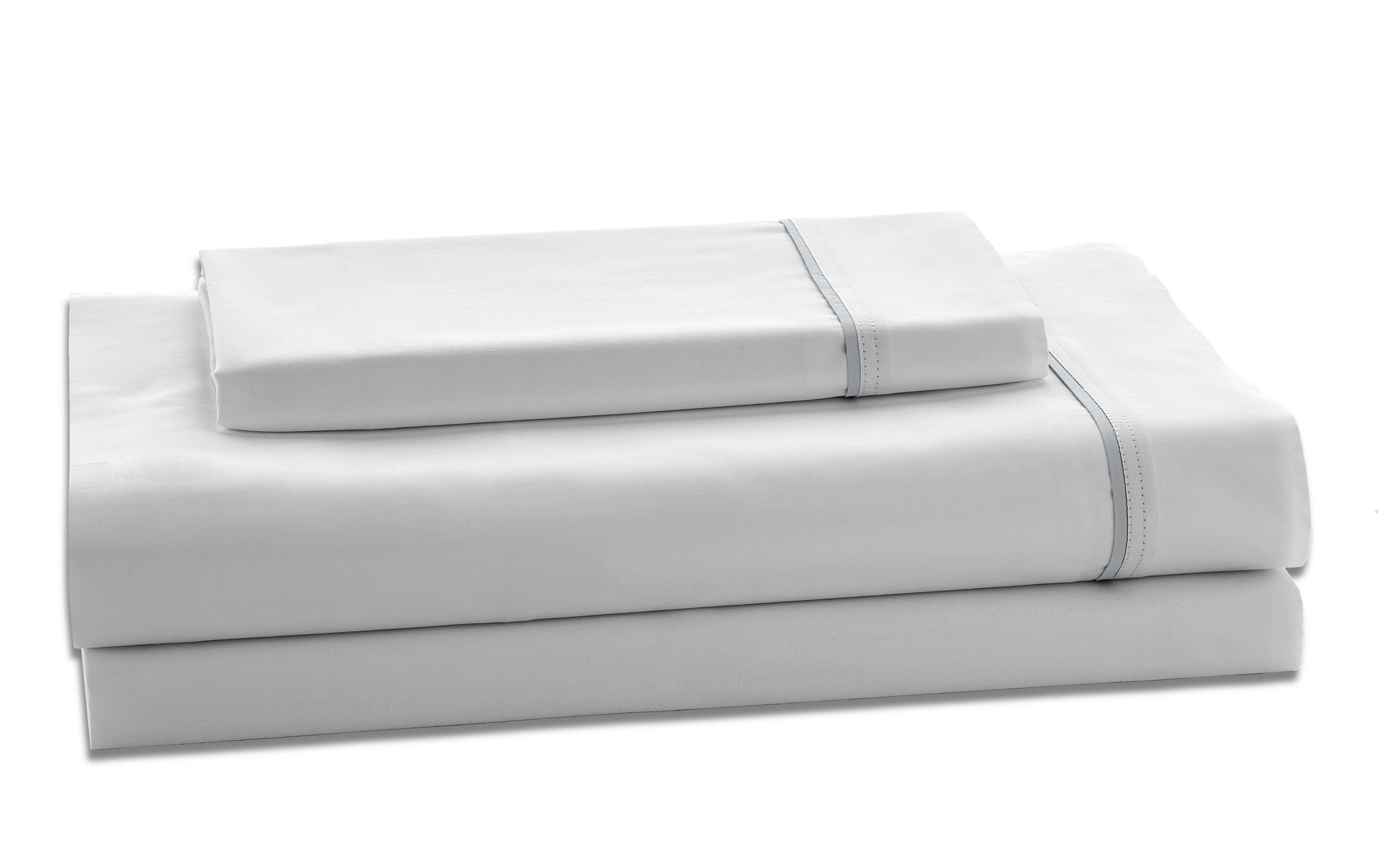 Parure de draps en satin blanc nacré - Lit de 150 | Leroy Merlin