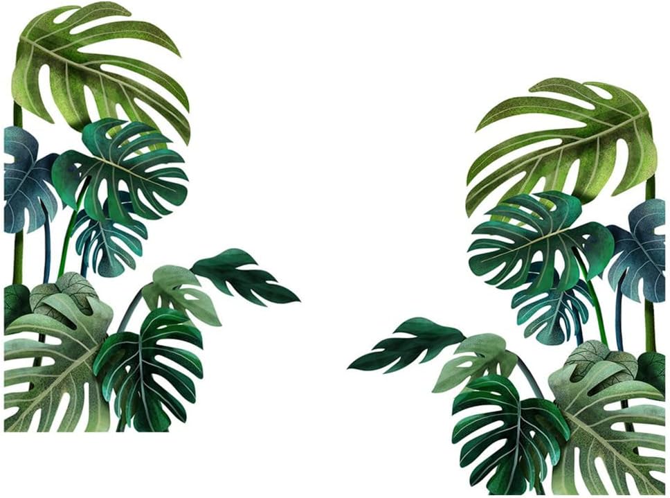 Stickers muraux plantes vertes, stickers muraux plantes tropicales ...