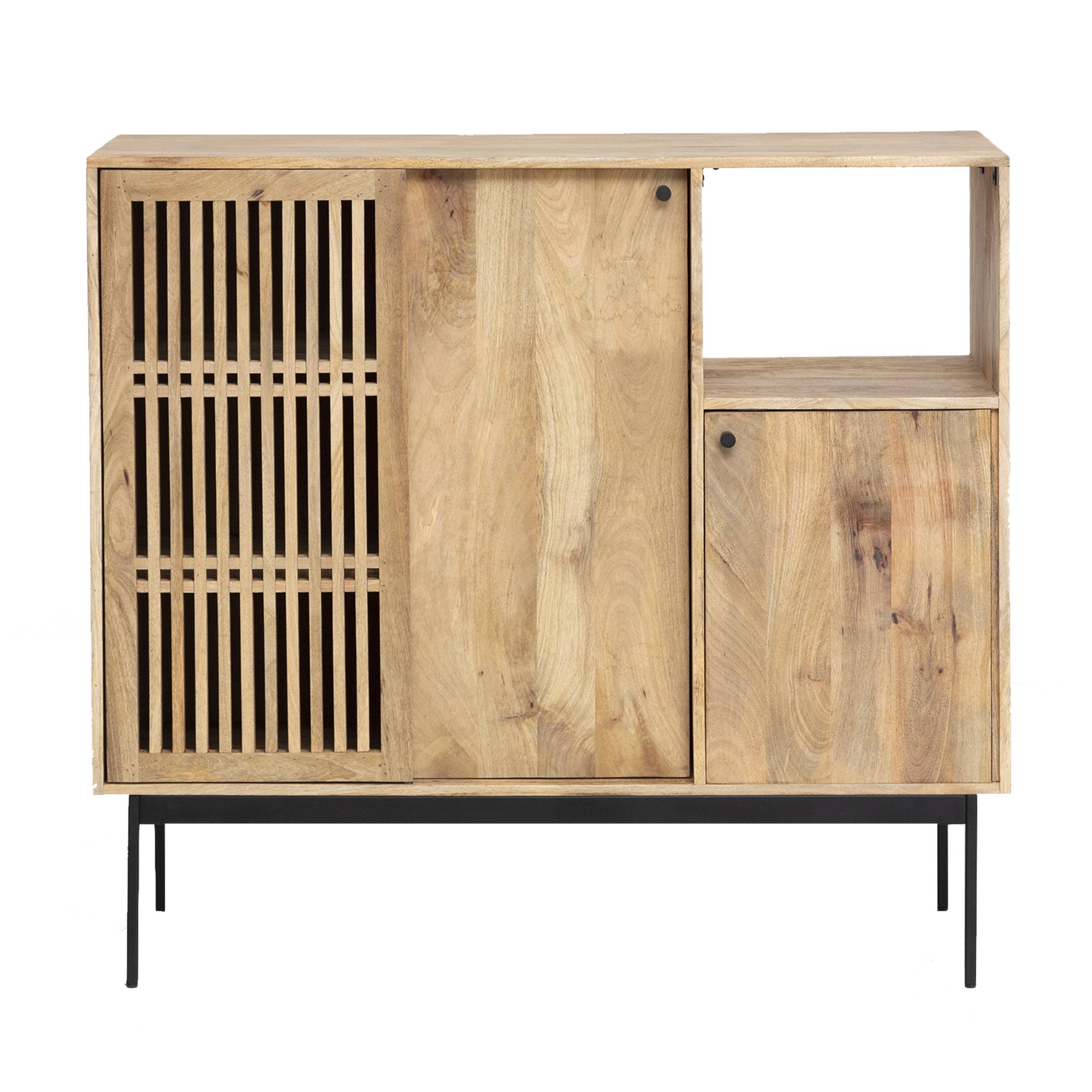 Buffet haut en bois de manguier Louison | Leroy Merlin