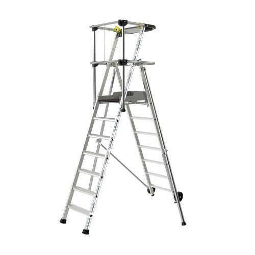 Tubesca - Plate-forme en Alu 8 marches Hauteur accès 3,89 m max ...