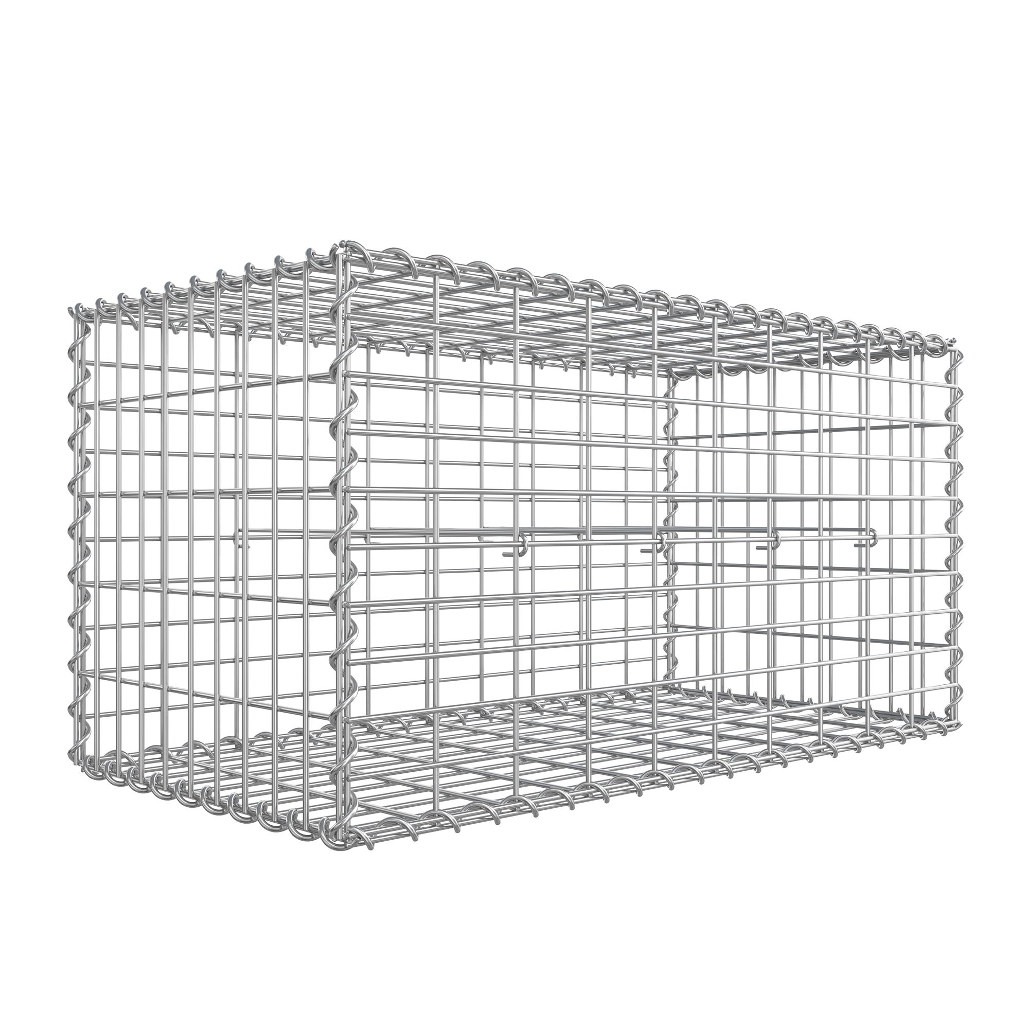 Gabion pour Pierre, 100 x 50 x 50cm, cloture gabion, Cage en Métal ...
