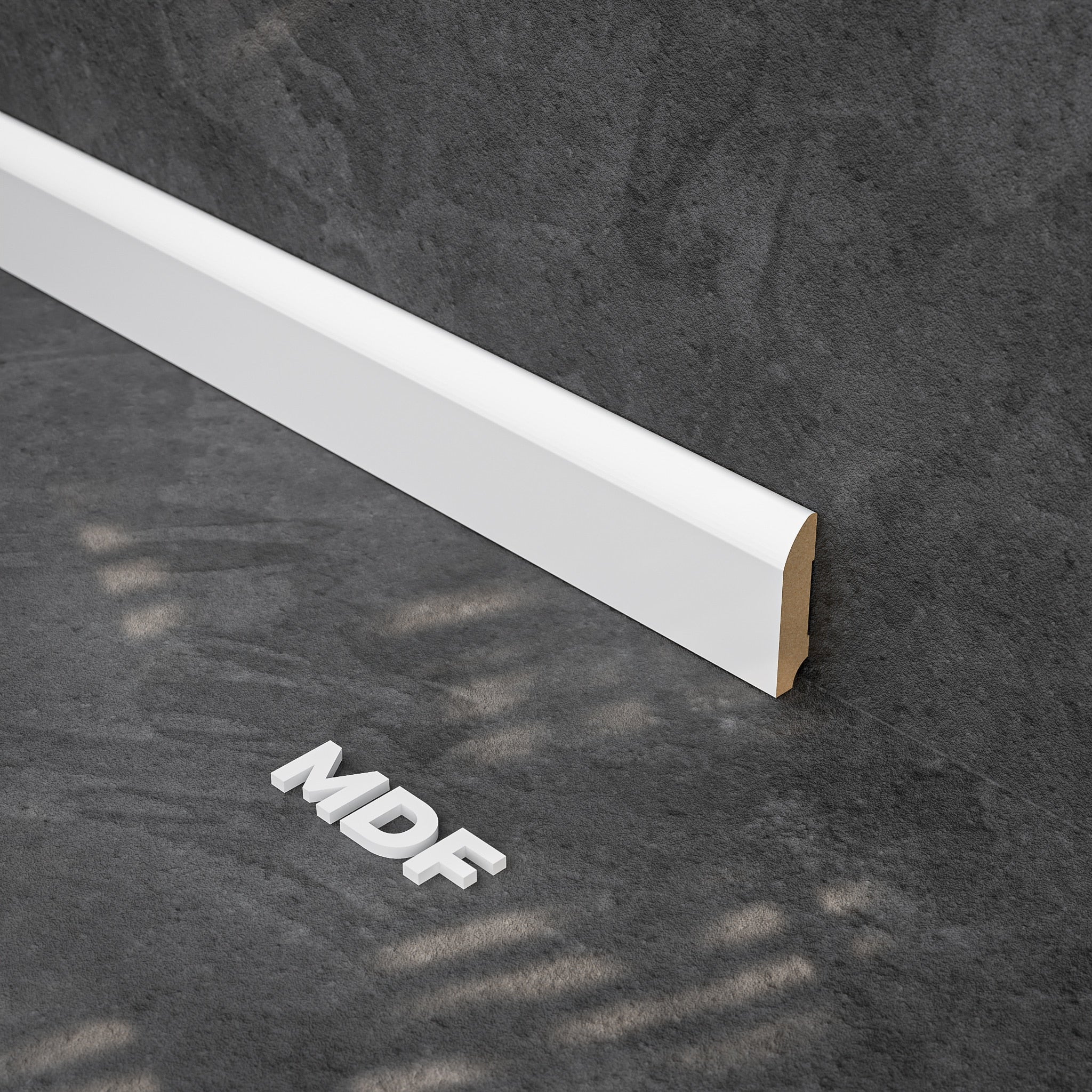 Plinthe MDF 2 m - Blanc - 60 x 14 mm, À l'unité | Leroy Merlin