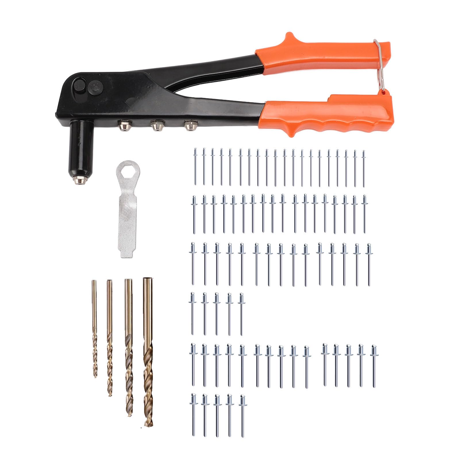 Kit pistola per rivetti Set Rivettatrice manuale per impieghi gravosi ...