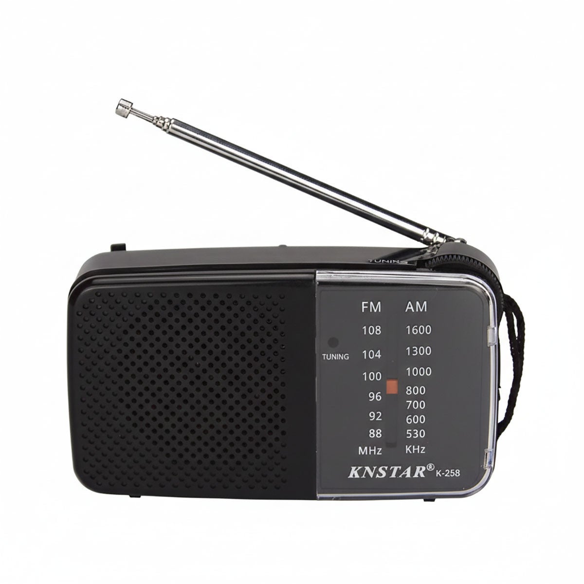 RADIO PORTÁTIL DE DOBLE BANDA FM/AM CON ANTENA TELESCÓPICA DE 35 CM Y ...
