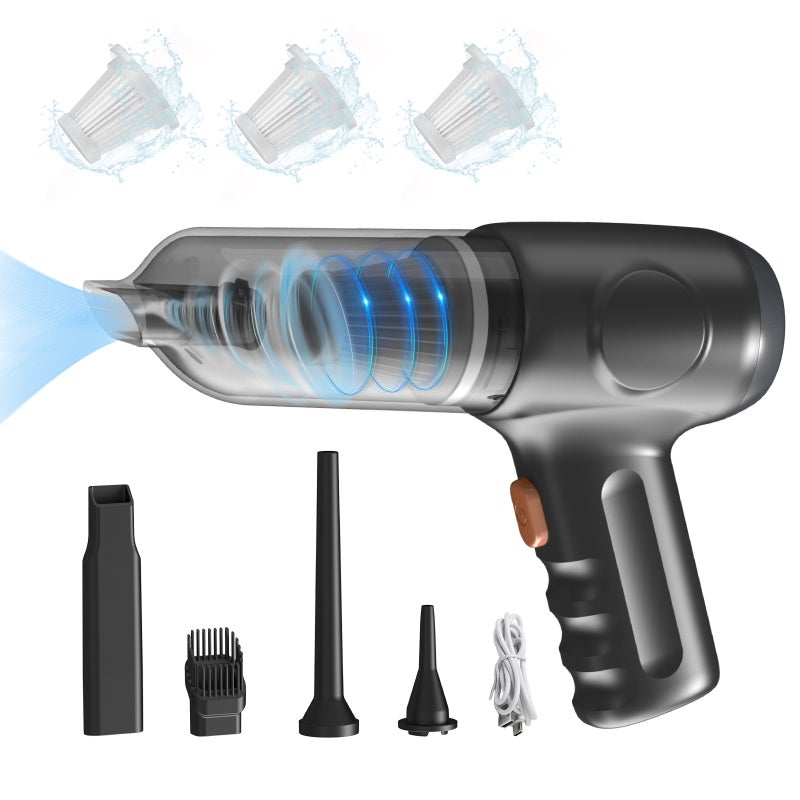 Aspirateur pour voiture，Aspirateur de voiture portable mini 3 en 1 ...
