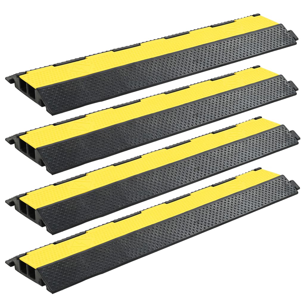 Rampas protectoras de cables 4 uds 2 canales goma 101,5 cm | Leroy Merlin