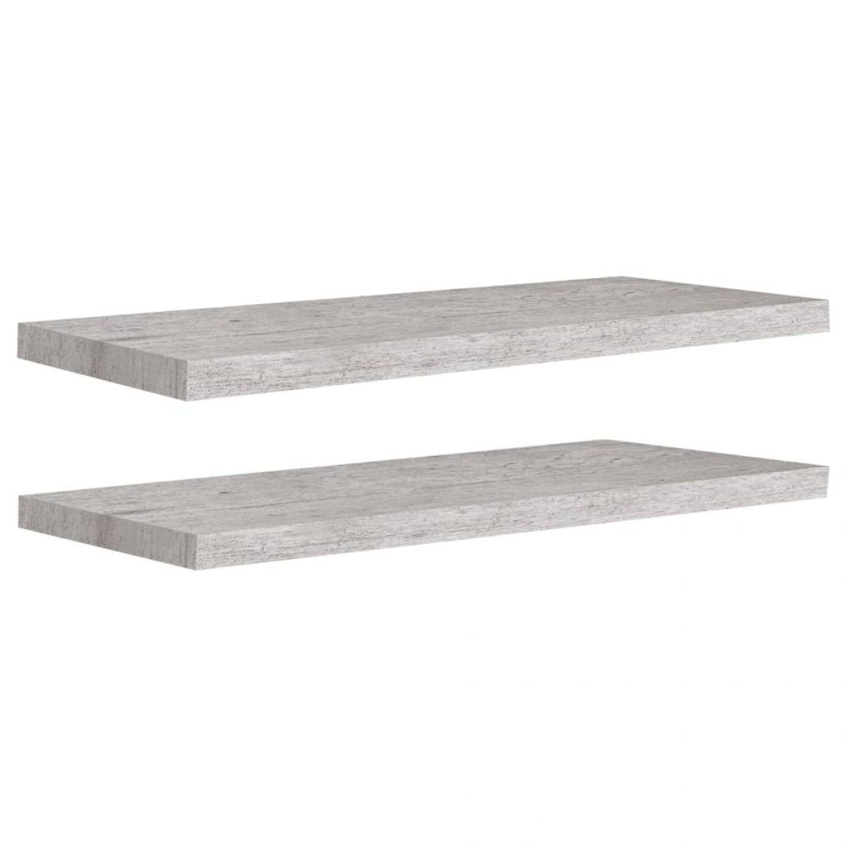 Estante flotante pared 2 uds MDF gris hormigón 80x23,5x3,8 cm | Leroy ...
