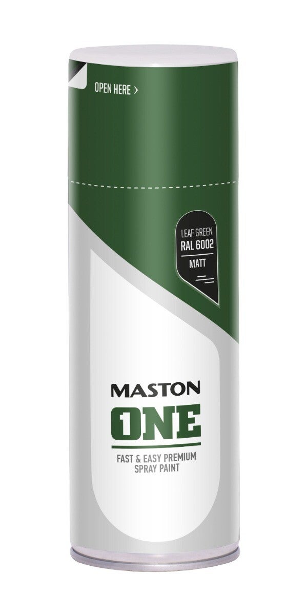 Peinture en aérosol Maston ONE - mat - vert feuillage (RAL 6002) - 400 ...