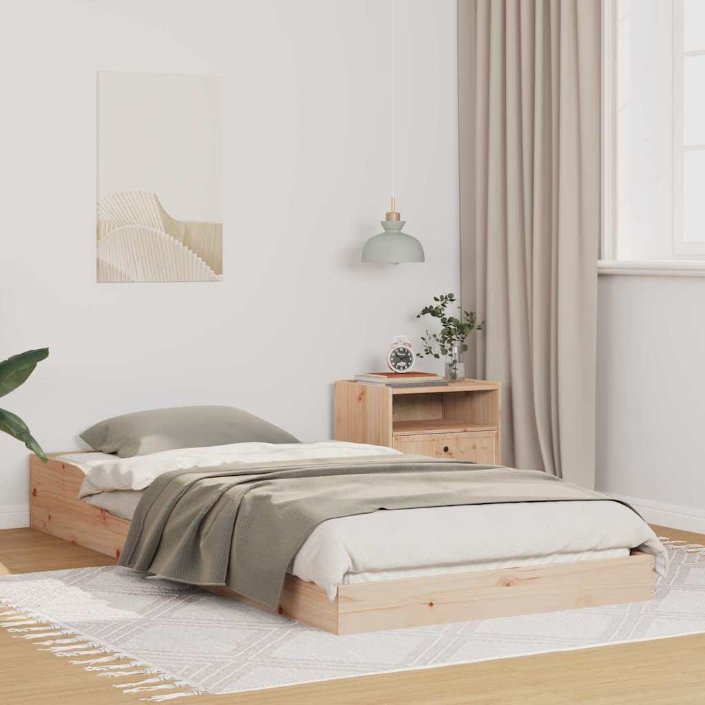 Cadre de lit Naturel 90 x 220 cm Pin massif | Leroy Merlin