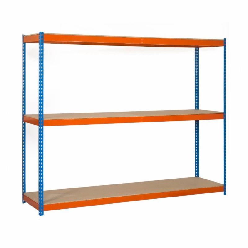 Estanteria ECOFORTE 1807-3 CHIPBOARD AZUL/NARANJA/MADERA - 458100047201873 - Simon Rack | Leroy ...
