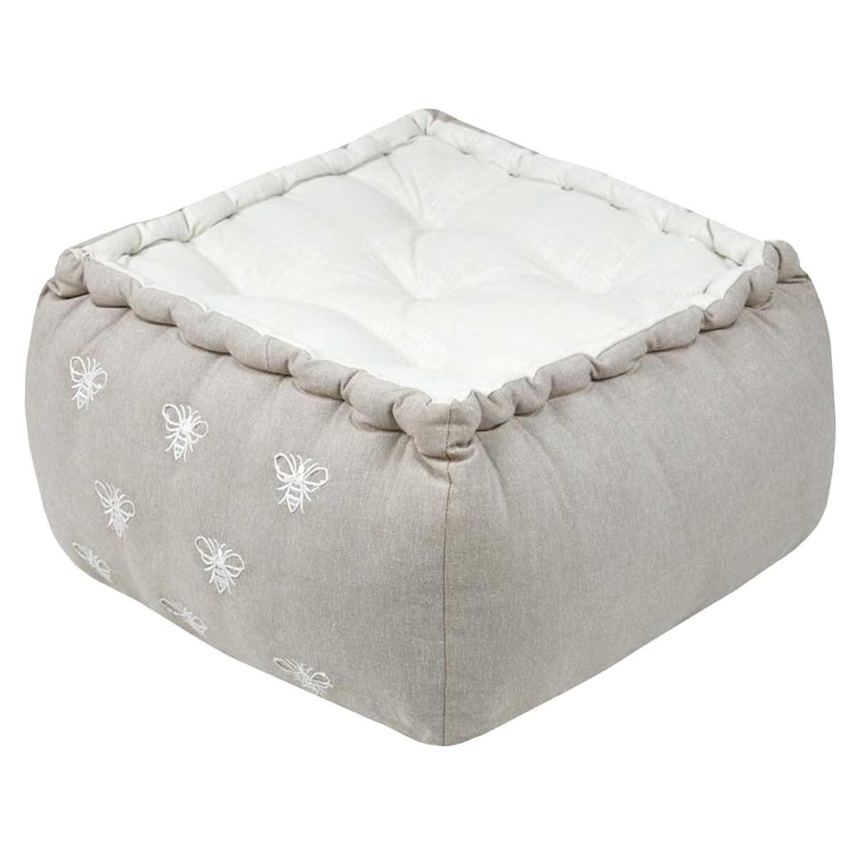 Coussin pouf de sol Abeilles en coton 40 cm | Leroy Merlin