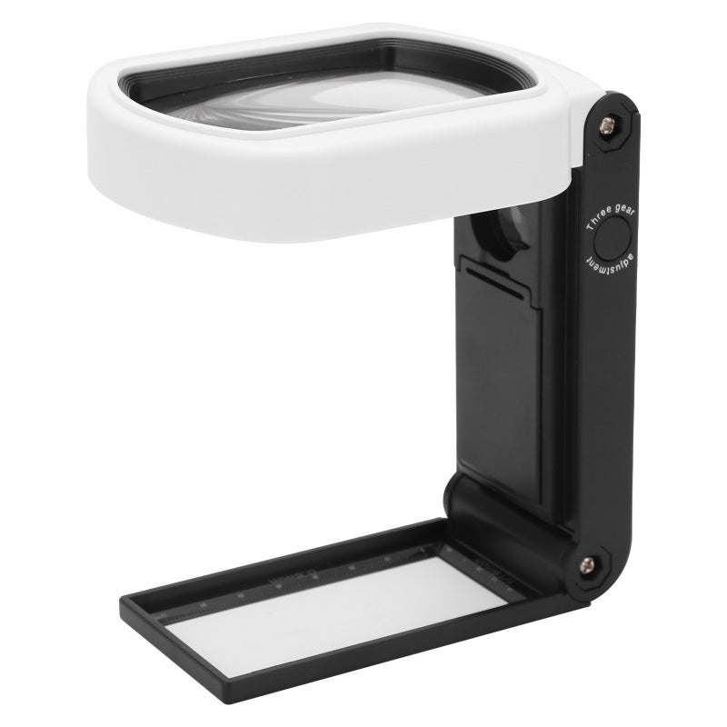 Loupe à main TH‑7018FX pliable avec lumière LED, 10X 25X grossissement ...