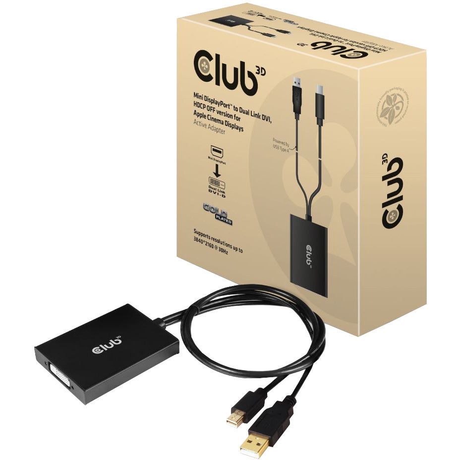 Club 3D Mini DisplayPort vers Dual Link DVI, version HDCP OFF pour ...