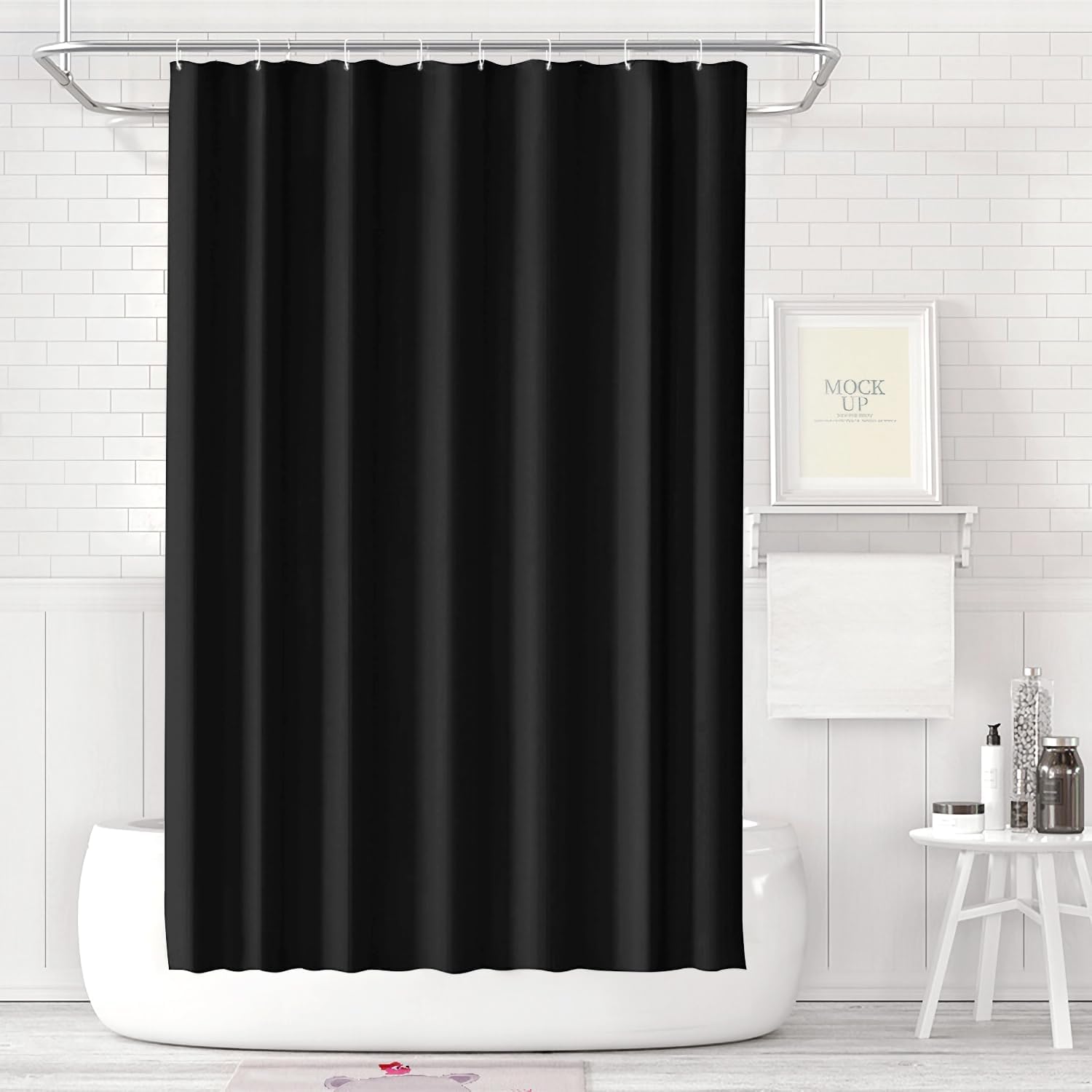 Anti-mildew shower curtain, thick polyester shower curtain, 150 x 200 ...