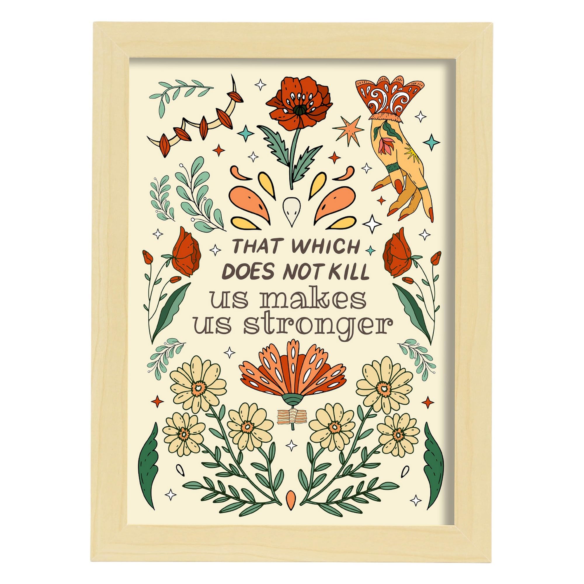 Lámina Poster De Nos Hace Más Fuertes Cuadros Decorativos Para Tu Hogar ...