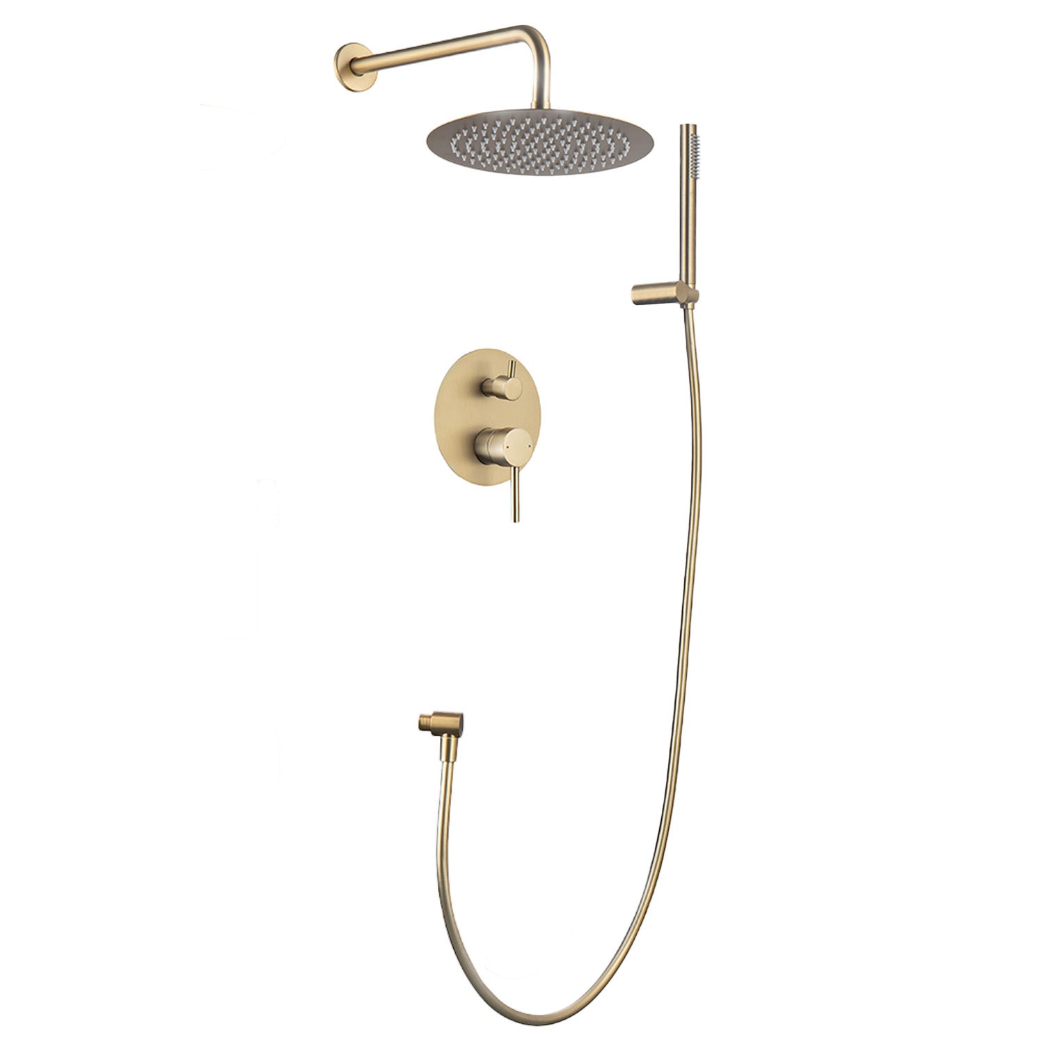 Set de douche encastré LOMAZOO Solara doré | Leroy Merlin