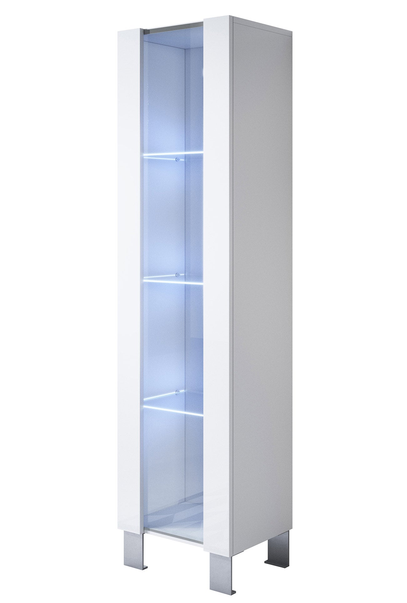 Vetrina con Piedini 12cm e LED | Mobile Soggiorno Moderno | Salotto ...