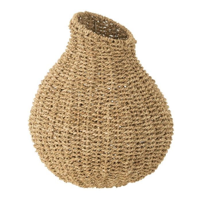Vase Déco Incliné "Black Lombok" 50cm Naturel | Leroy Merlin