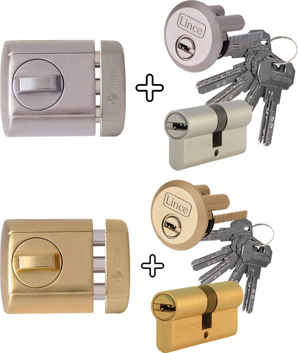 PACK SUPRA LOCK 4930C3-HC NICKELÉ | Leroy Merlin