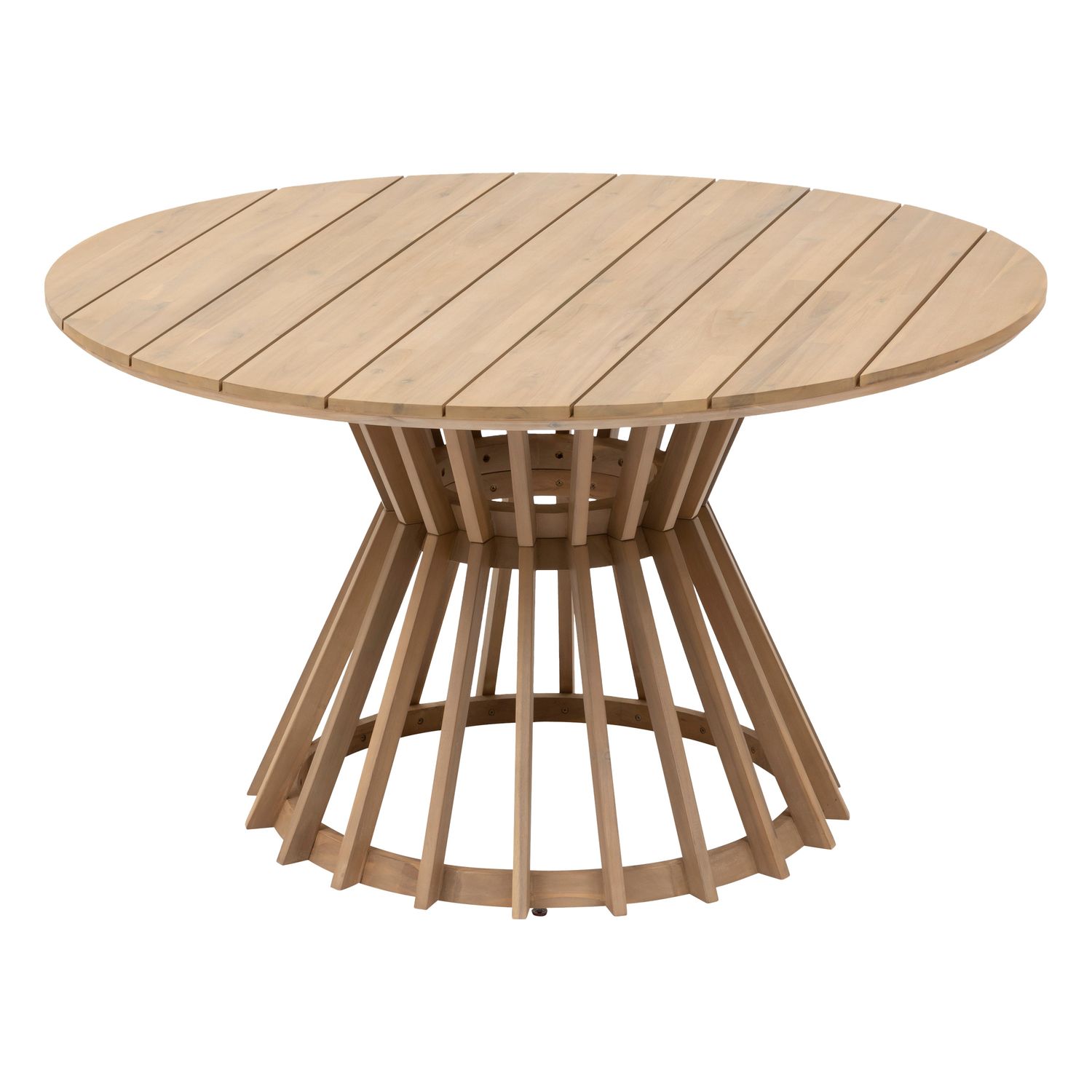 Table de jardin ronde Osuna en acacia - 6 Places | Leroy Merlin